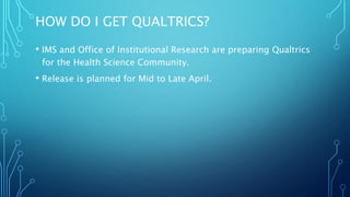 Qualtrics Introduction | PDF