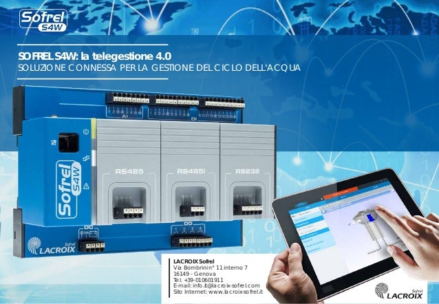 SOFREL S4W - La telegestione 4.0 per reti idriche connesse