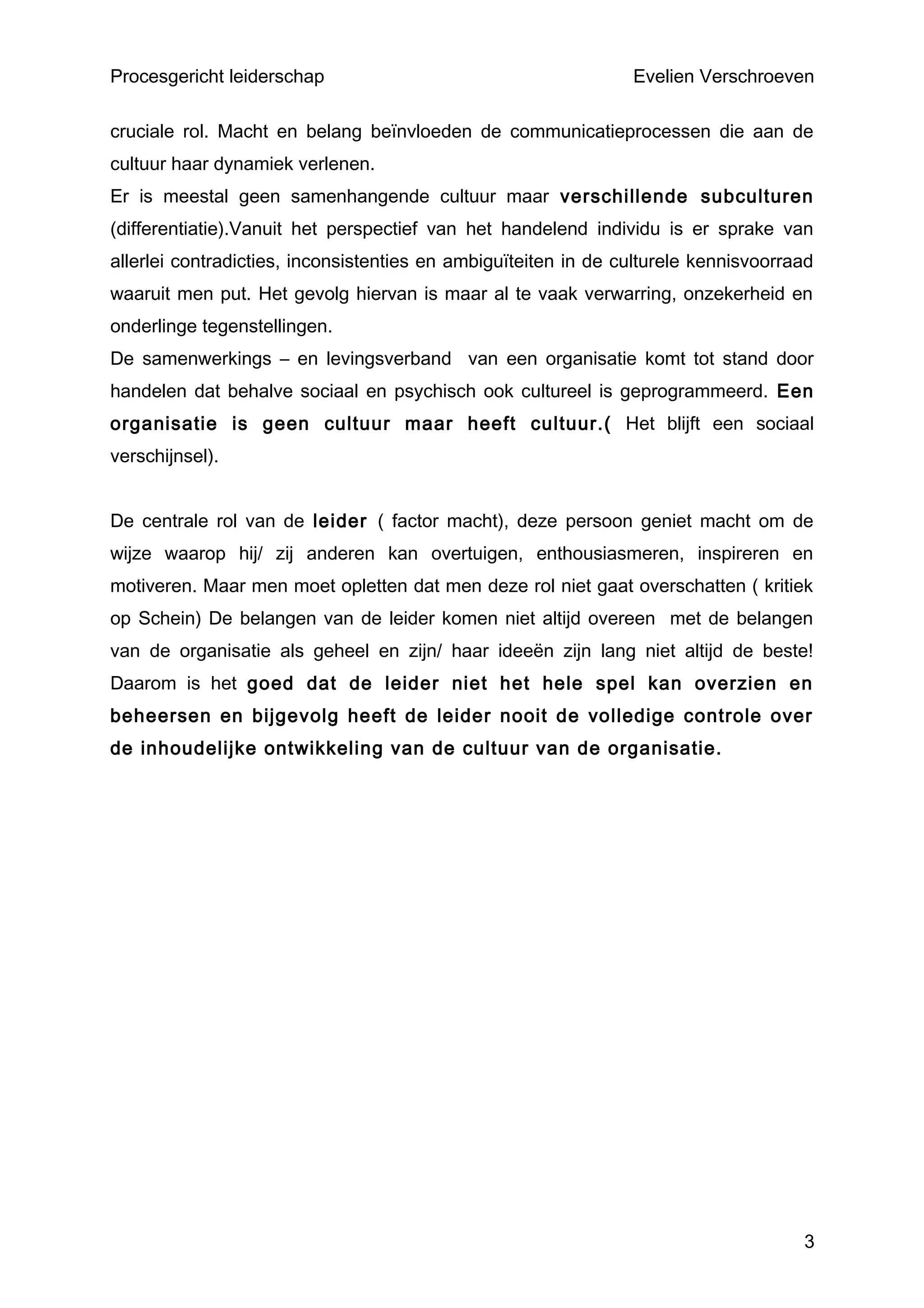 Organisatiecultuur een antropologische visie | DOC