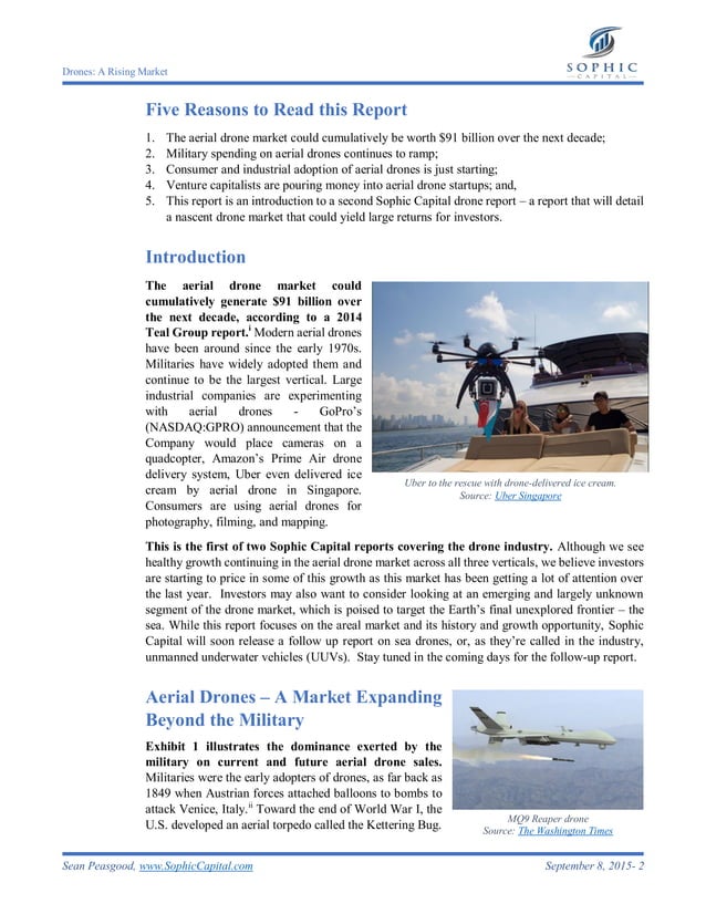 Sophic Capital Aerial Drone Report | PDF