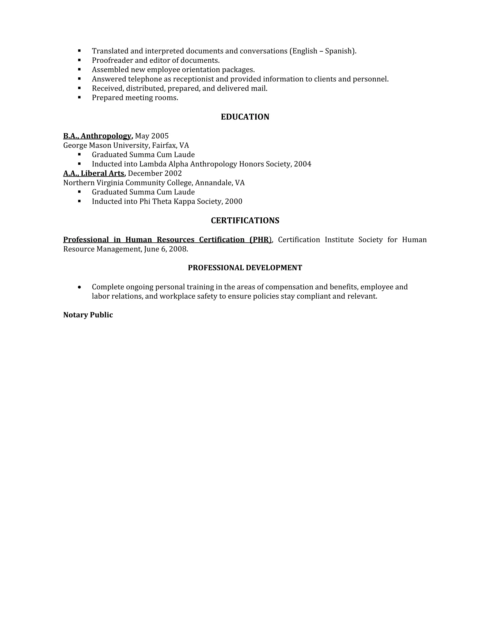 CPD - Resume 2016 | PDF