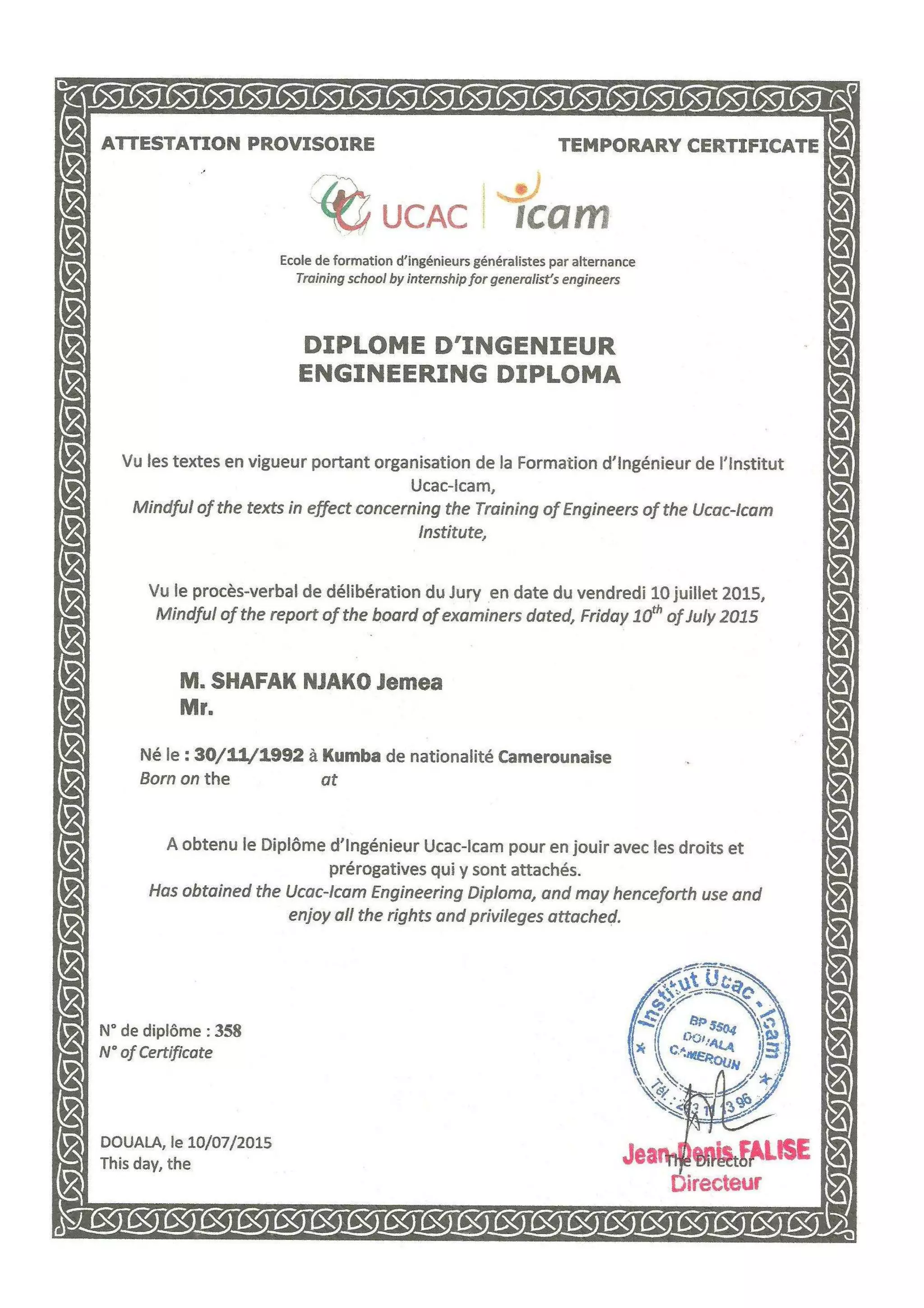 Attestation of Engineering Diploma | PDF