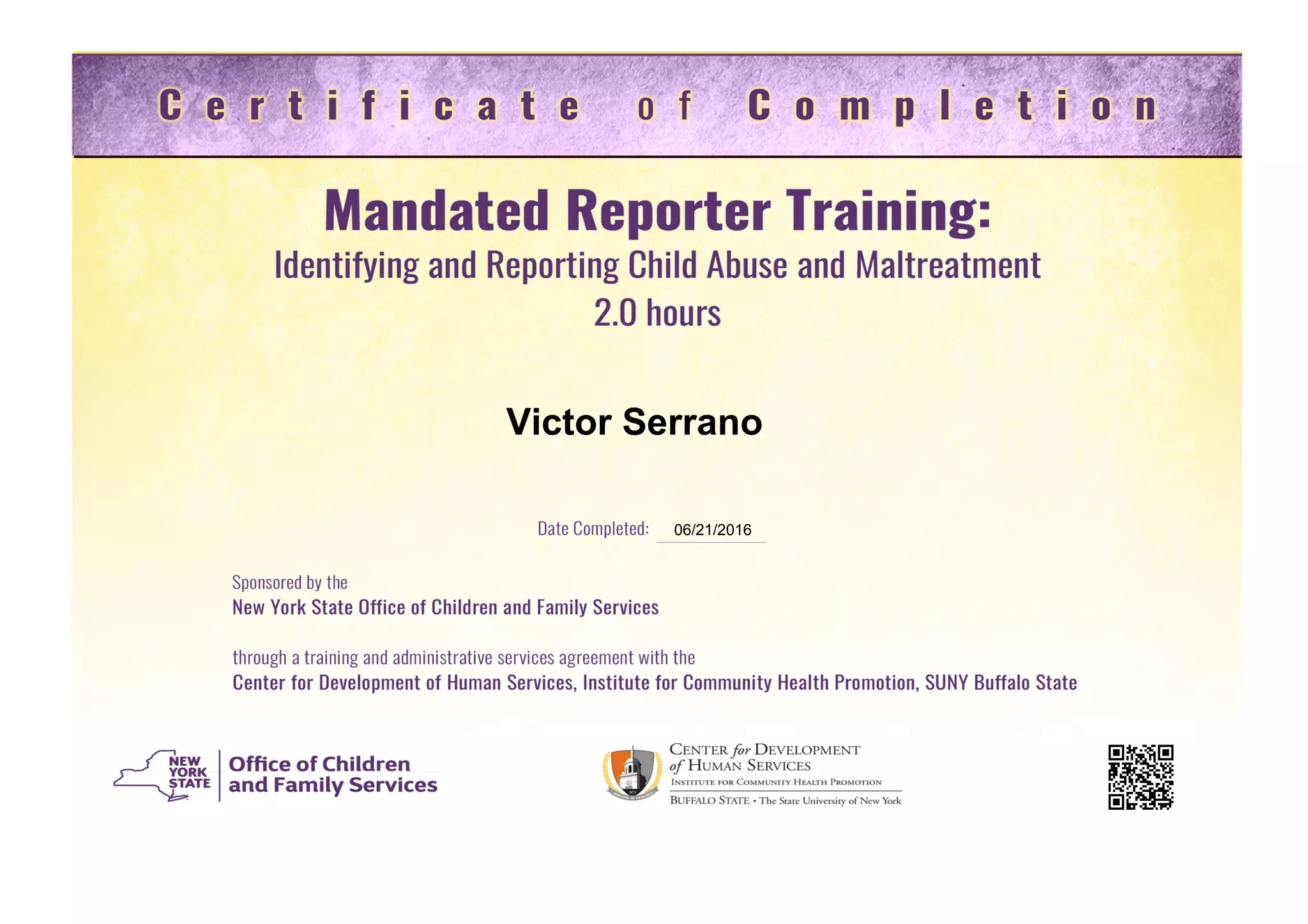 Certificate Of Completion | PDF