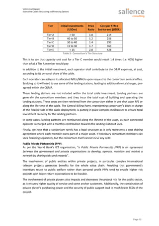 Submarine cables - Structuring and Financing Options Jan 2015_final | PDF