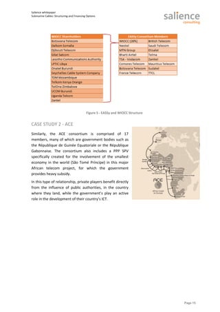 Submarine cables - Structuring and Financing Options Jan 2015_final | PDF