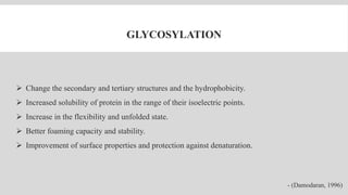 Physical, Chemical and Enzymatic Modified Milk Proteins | PPTX