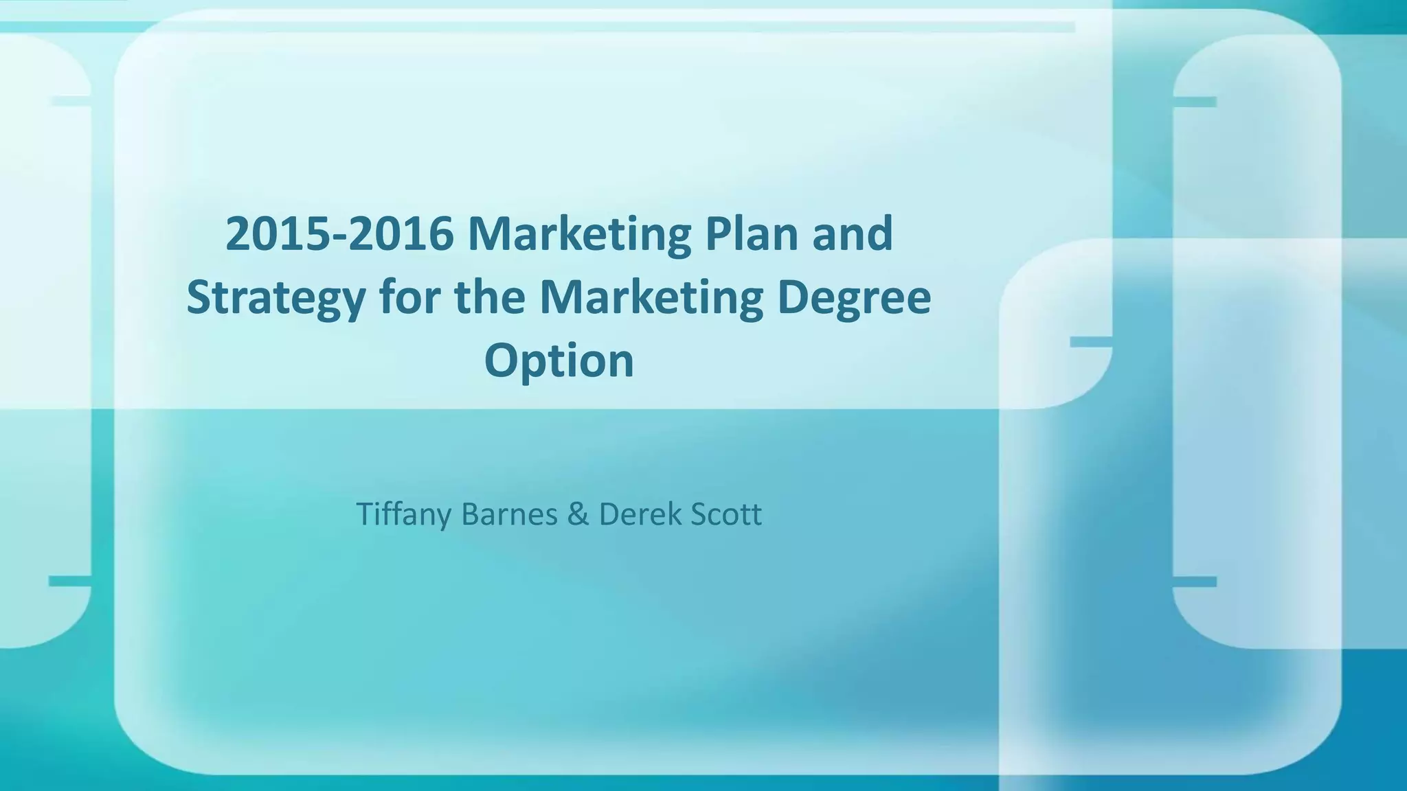 Marketing plan development final presentation | PPTX