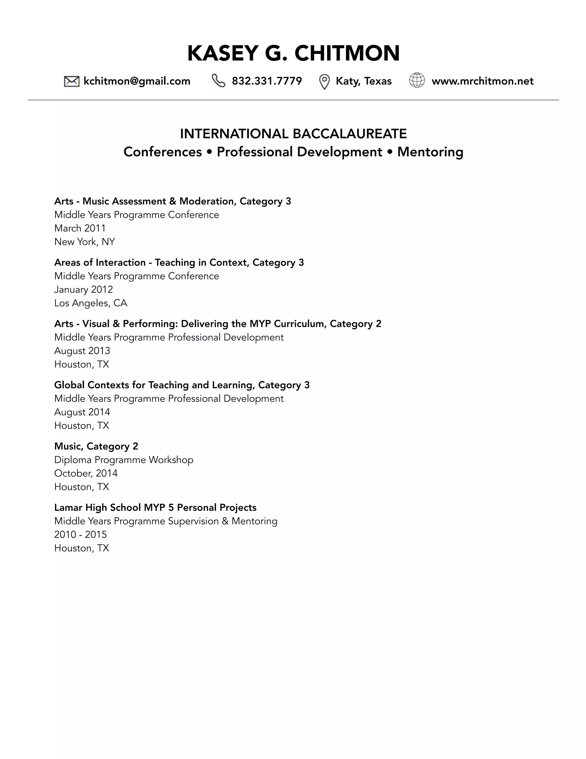 IB Professional Development Activities | PDF | World/International ...