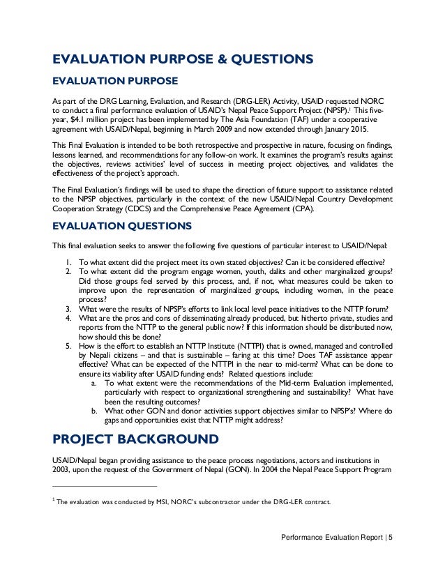 Final Evaluation Report_NPSP