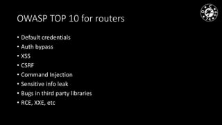 Hacking routers as Web Hacker | PPT