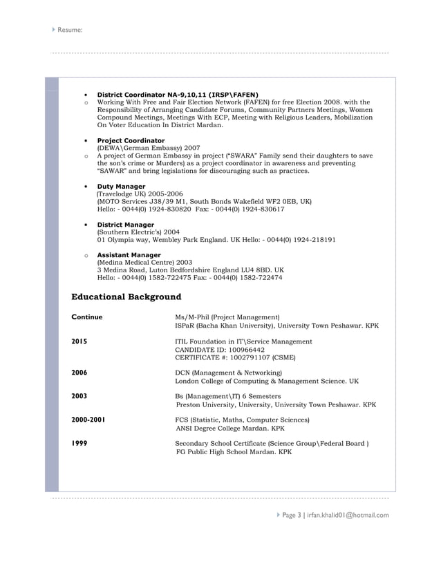 Irfan Khalid-Resume | PDF