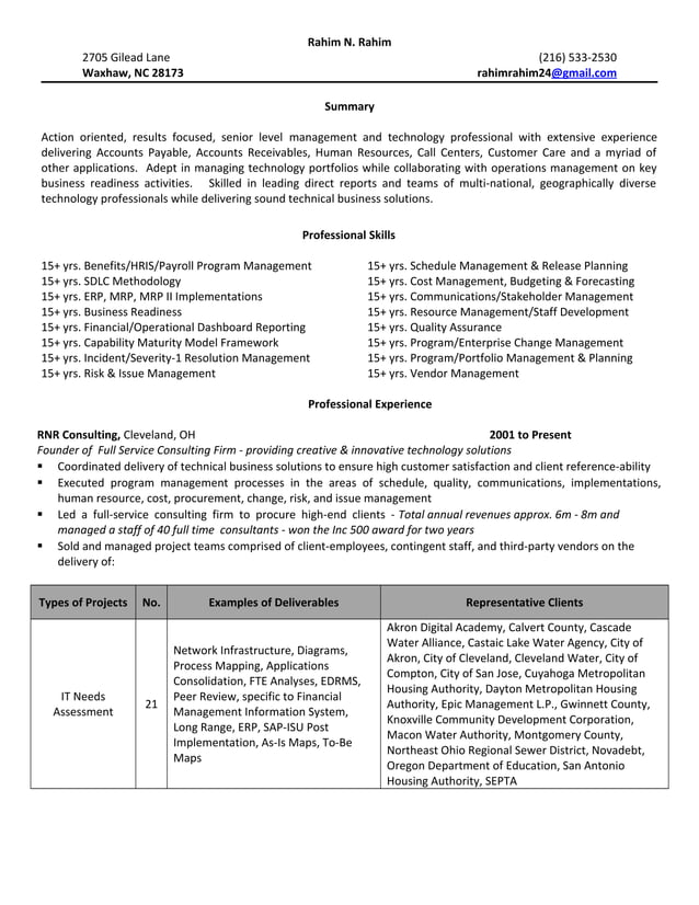 Rahim 2015 Resume | DOC