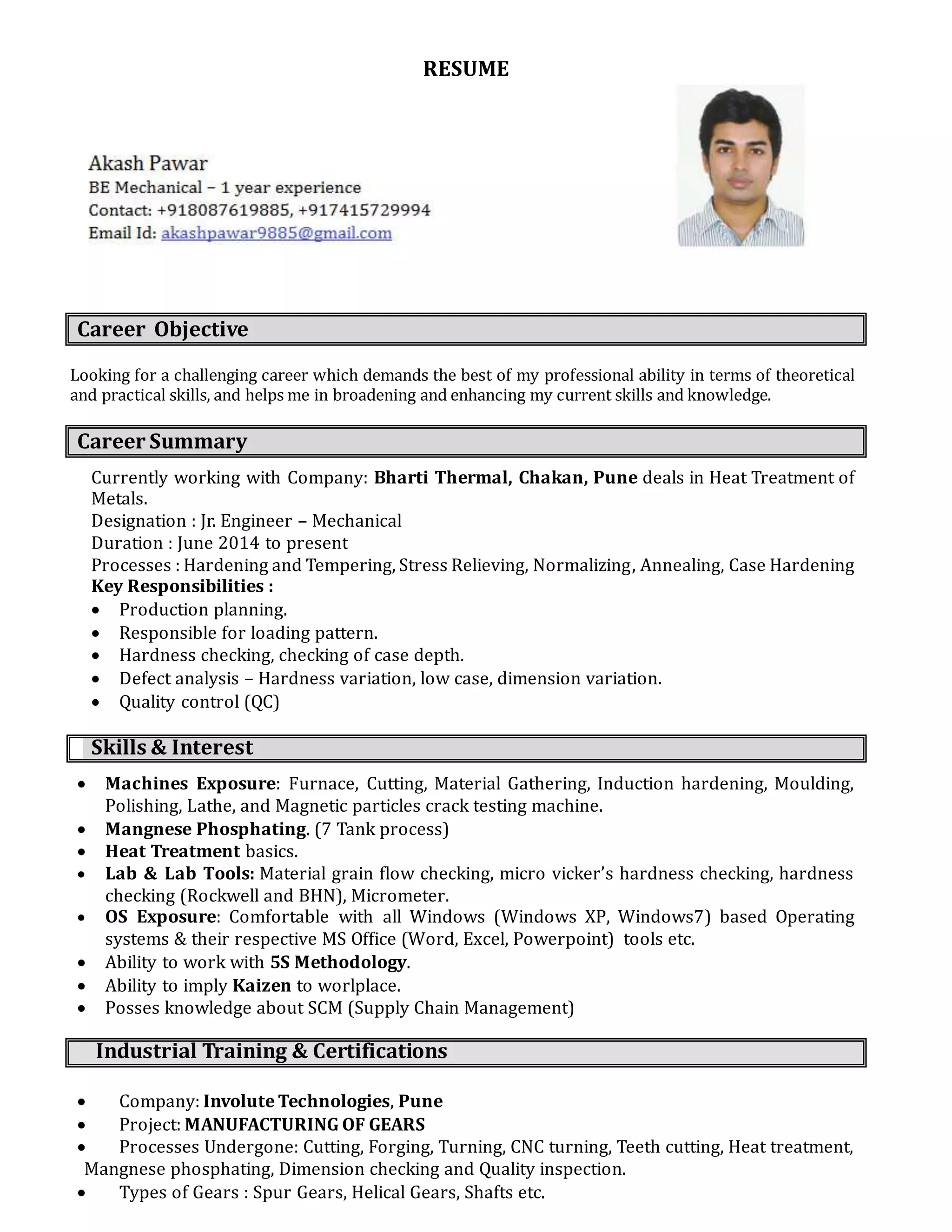 Akash Pawar Resume (2) | PDF Akash Pawar Resume (2) | PDF
