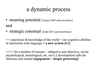 Multimodality in second-language offline processing | PPT