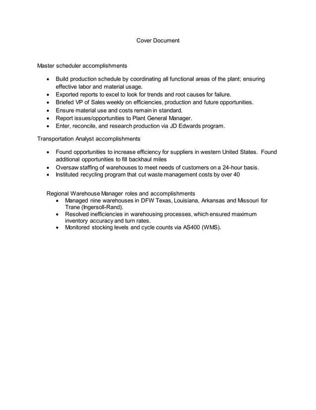 Cover Document | PDF