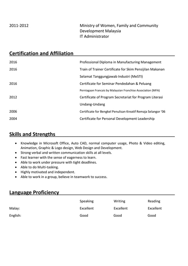Mohd Ekbal Shah CV (MES) | PDF