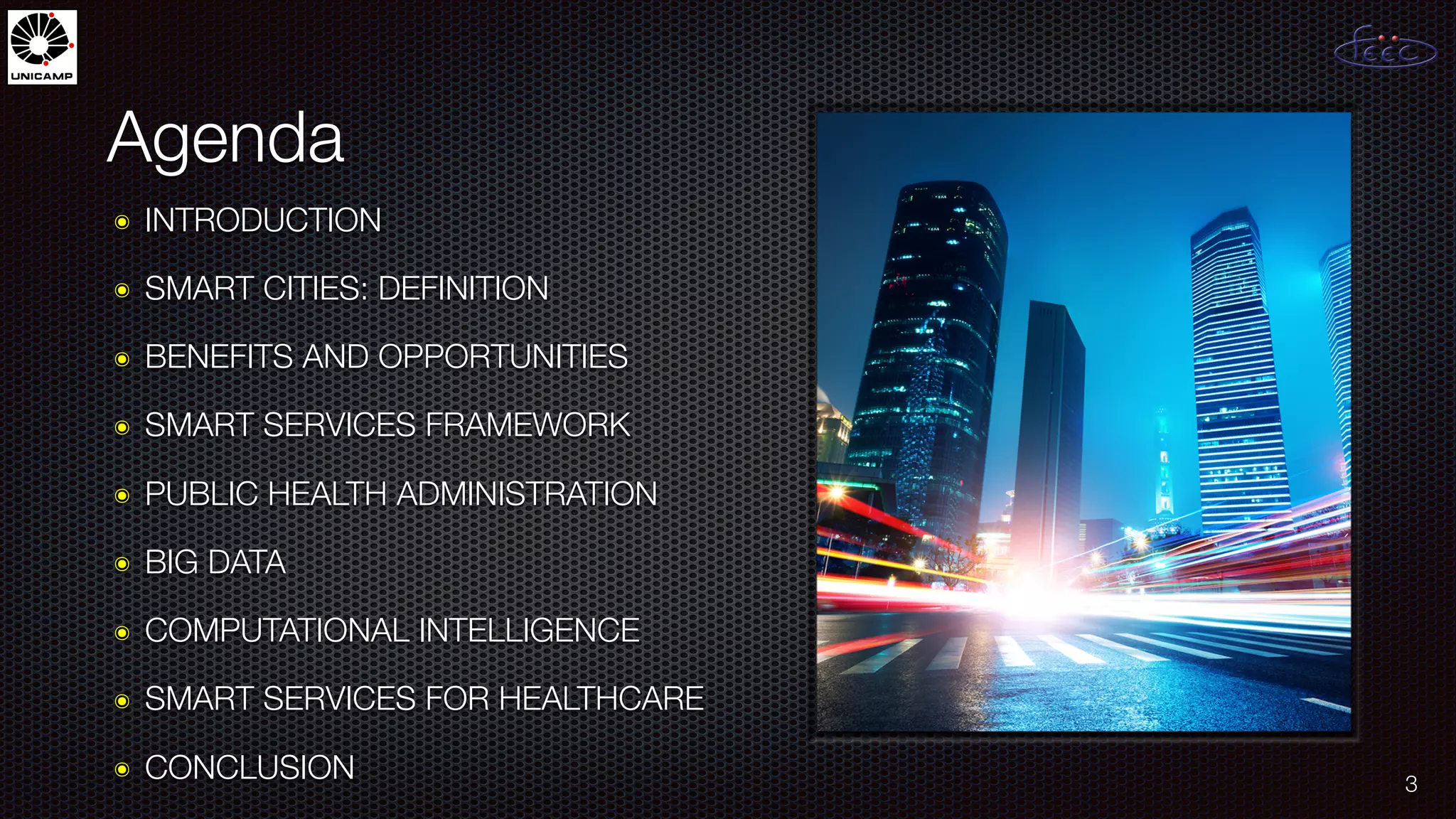 Slide Presentation: "Smart Cities: an introduction to BIG DATA..." | PPT