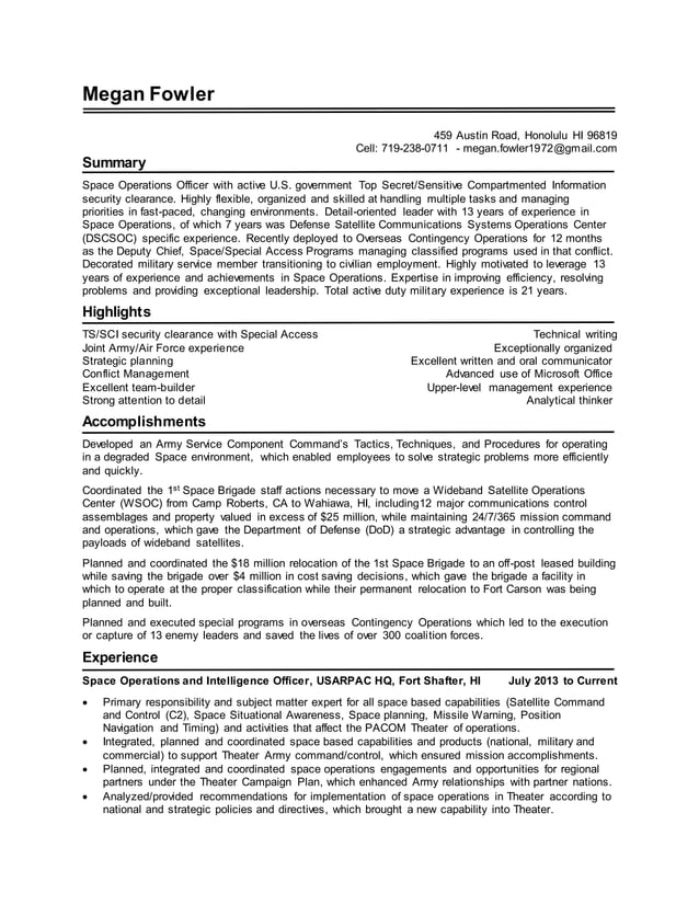 Comprehensive Resume | PDF