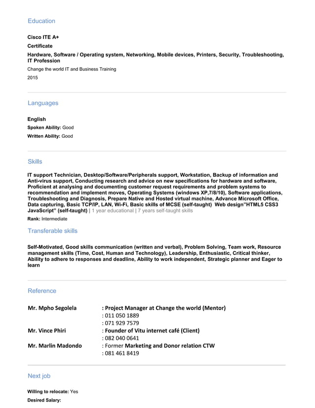 cv-Steve-Mabetwa | PDF