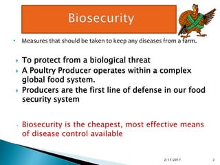 Biosecurity Measures for poultry Farm | PPTX