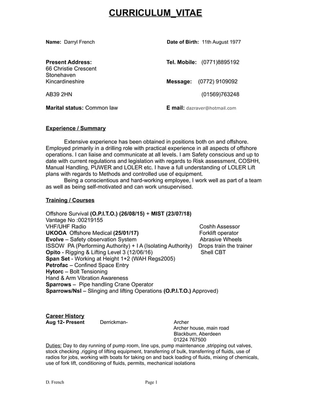 daz_cv2.2008 - Copy | PDF