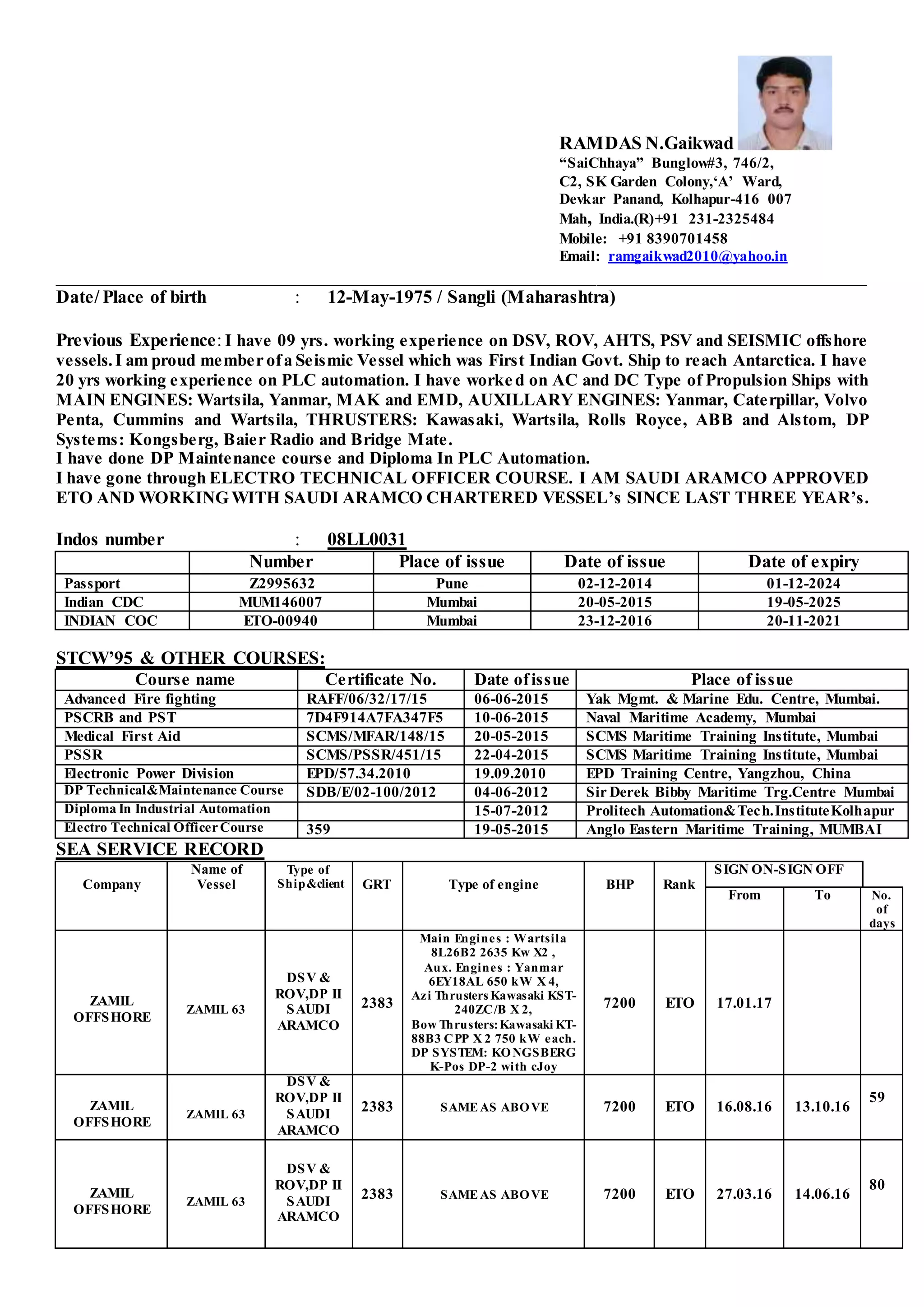 RAMDAS ETO CV Jan 2017 | DOCX