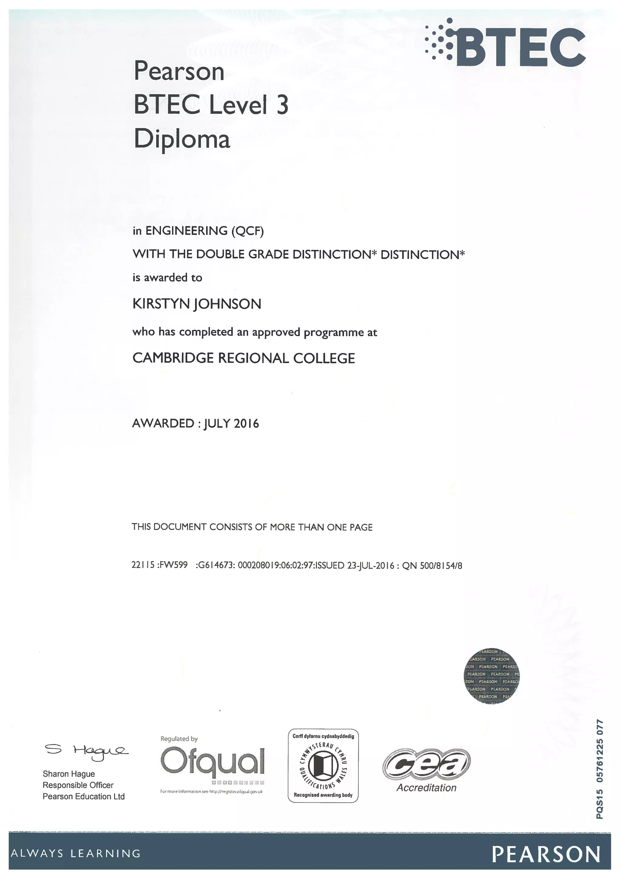 BTEC Level 3 Mechanical Engineering Certificate | PDF