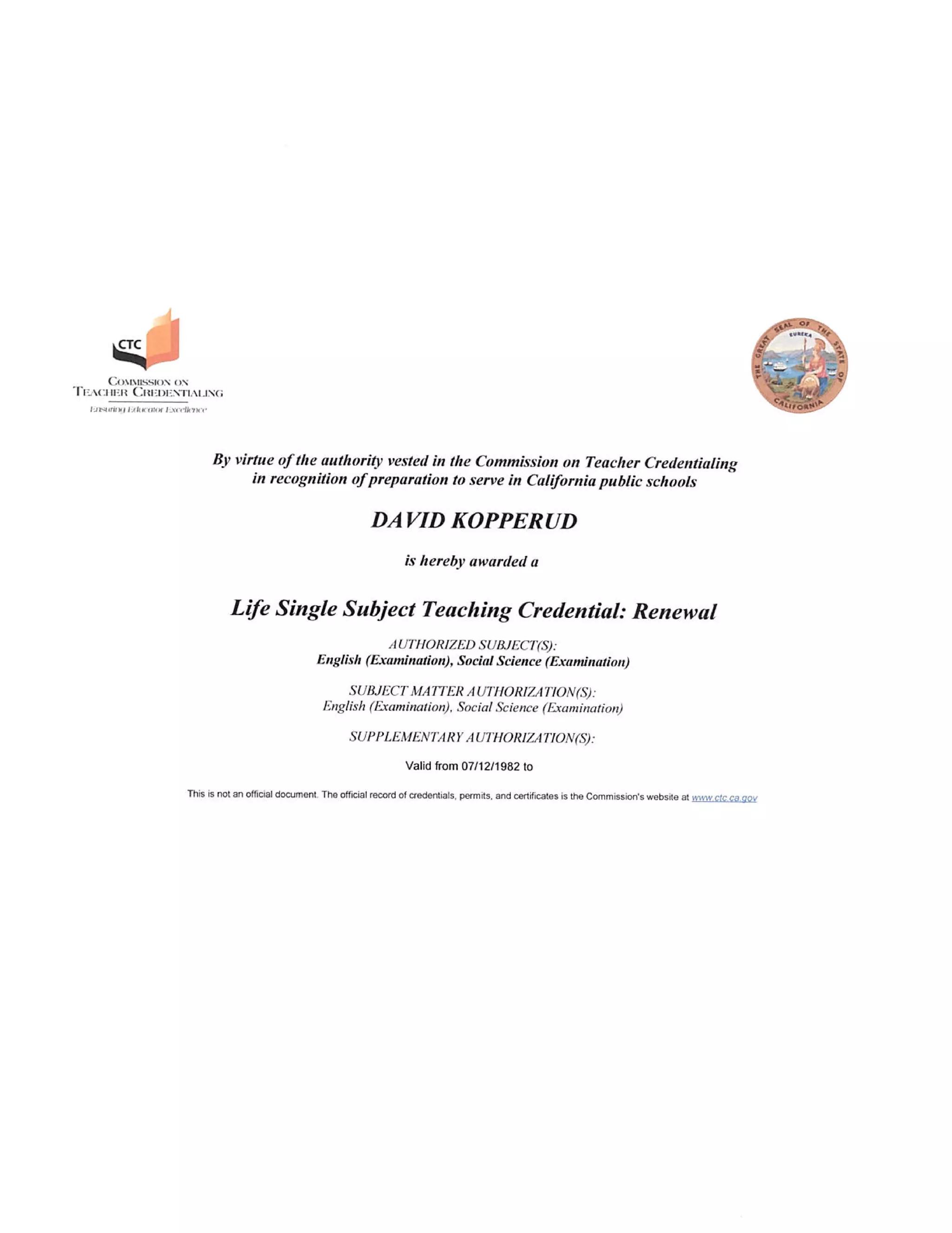 SDSU Credential and Placement Files | PDF