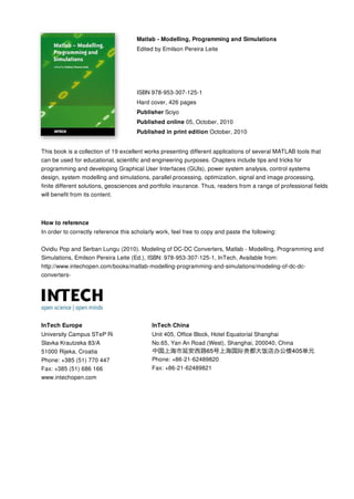 Dc97 -------intech-modeling of-dc_dc_converters | PDF