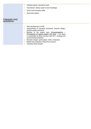 Predrag Nikolic CV | DOC