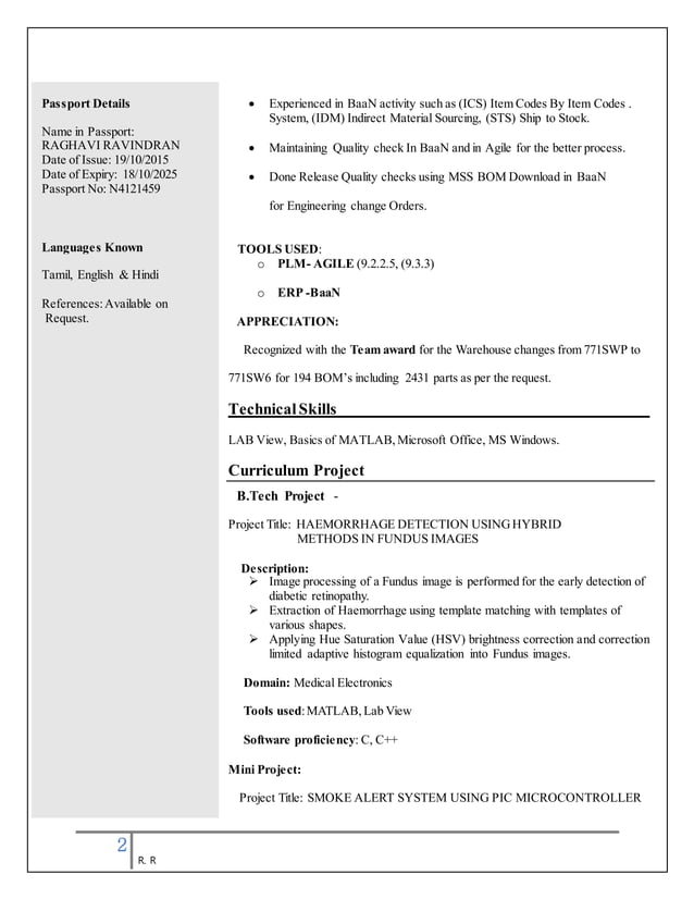 Raghavi CV | DOCX
