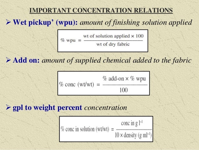 chemical finishing of textiles