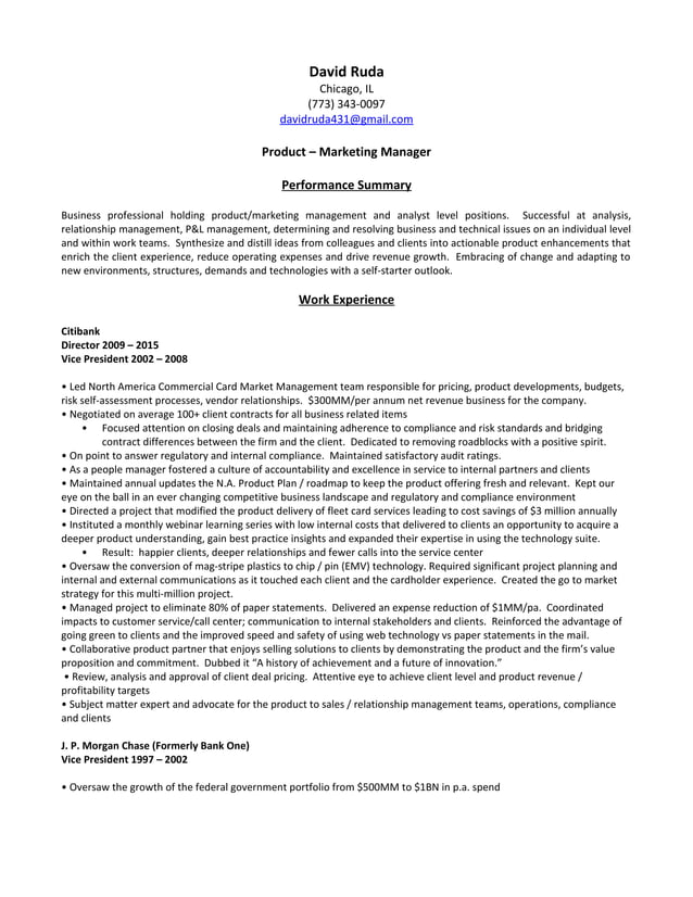 David Ruda Resume | PDF