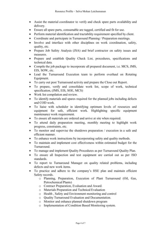 L. SELVA MOHAN (CV) | PDF