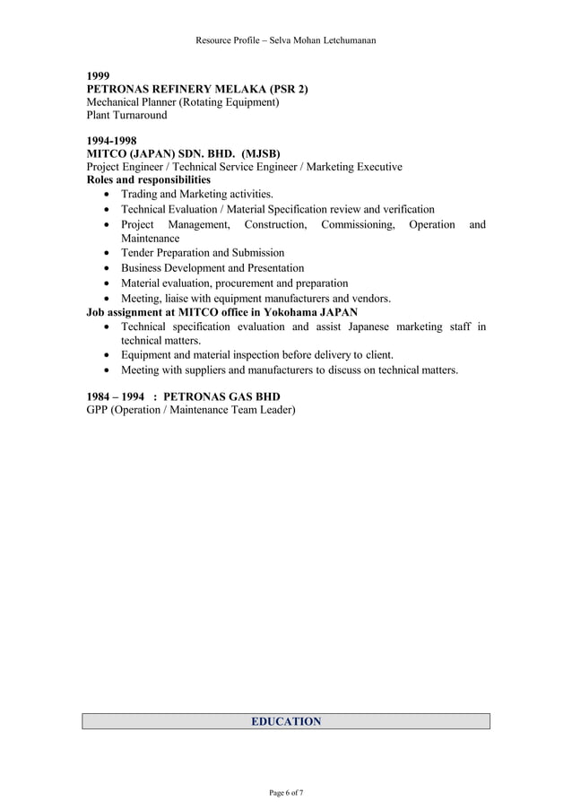 L. SELVA MOHAN (CV) | PDF