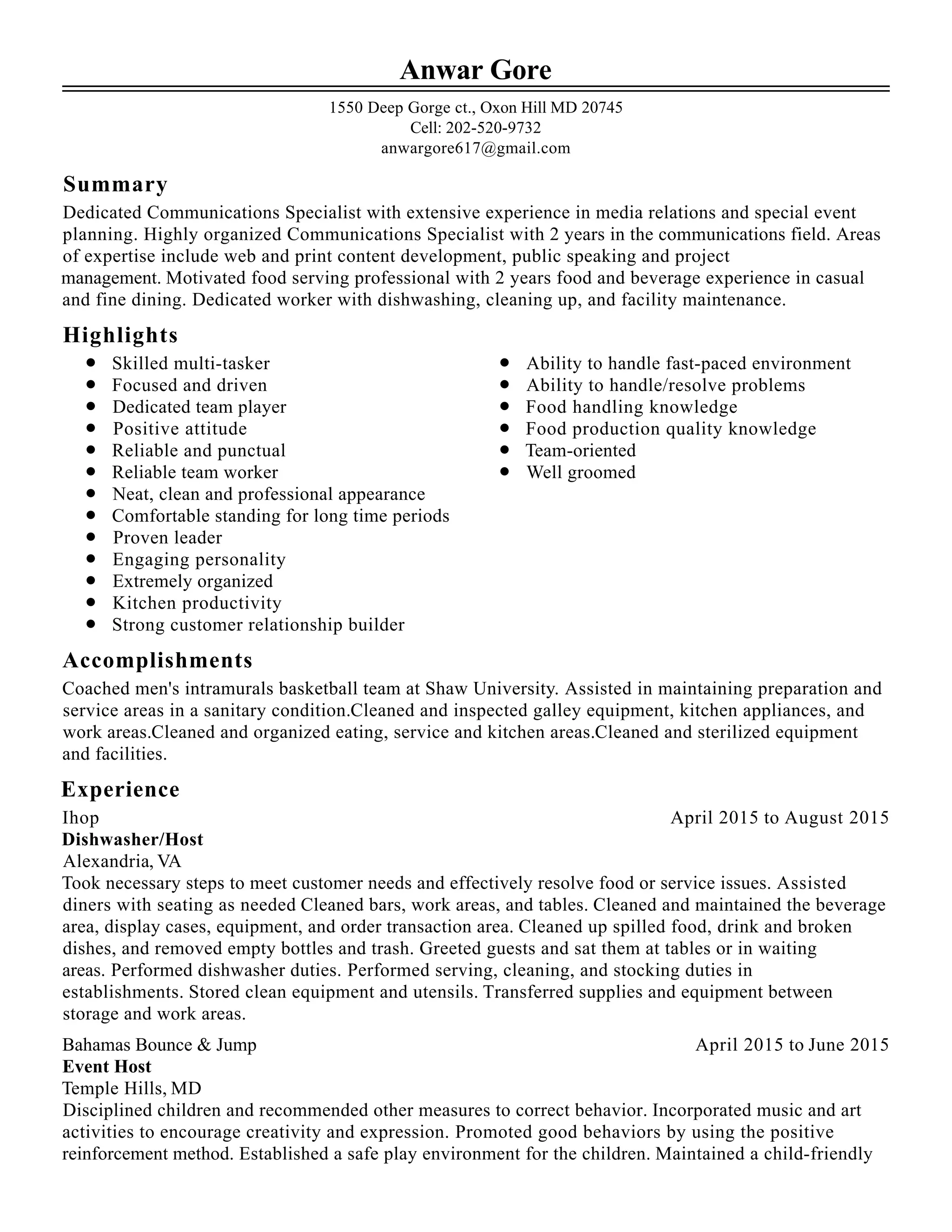 Anwar Gore Resume1.PDF