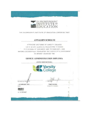 Office Administration Diploma | PDF