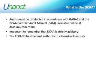 DCAA Audits Without Tears | PPT