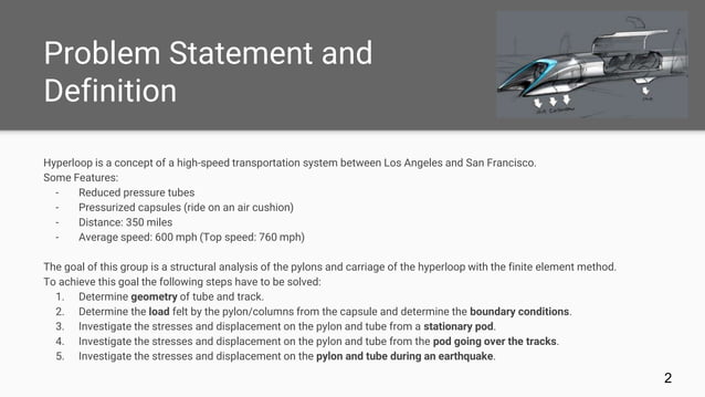 FINAL Hyperloop Structure Analysis- Pylon,Columns,and Carriage | PPTX