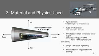 FINAL Hyperloop Structure Analysis- Pylon,Columns,and Carriage | PPTX