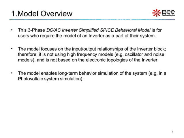 3-Phase inverter LTspice Model | PDF