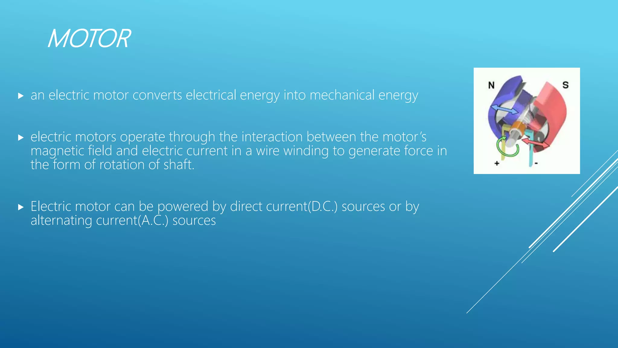 Dc & ac motors | PPTX