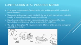 Dc & ac motors | PPTX