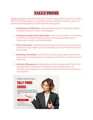 diploma in computer application at ropar. | PDF