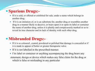 drug and cosmetic act | PPTX