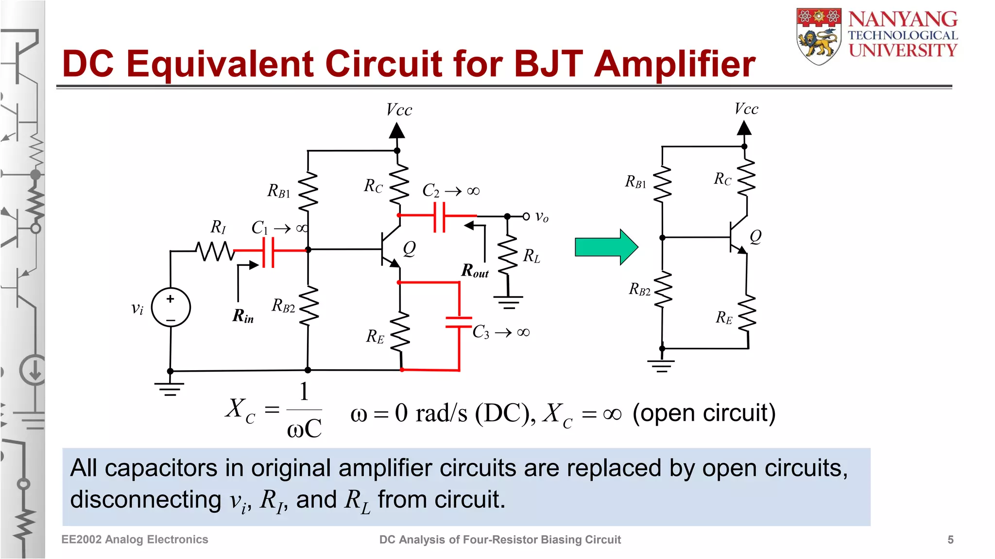 Dc Analysis Of Four Resistor Biasing Circuit Pdf