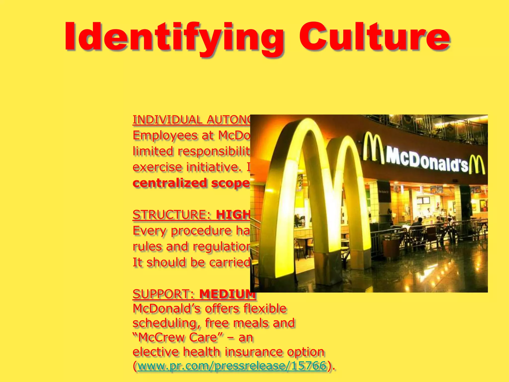 Mcdonald's: A Process Culture | PPT