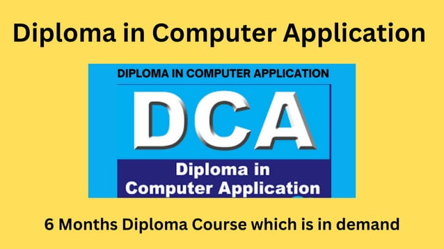 DCA PPT.pdf | Computer Software and Applications | Computing