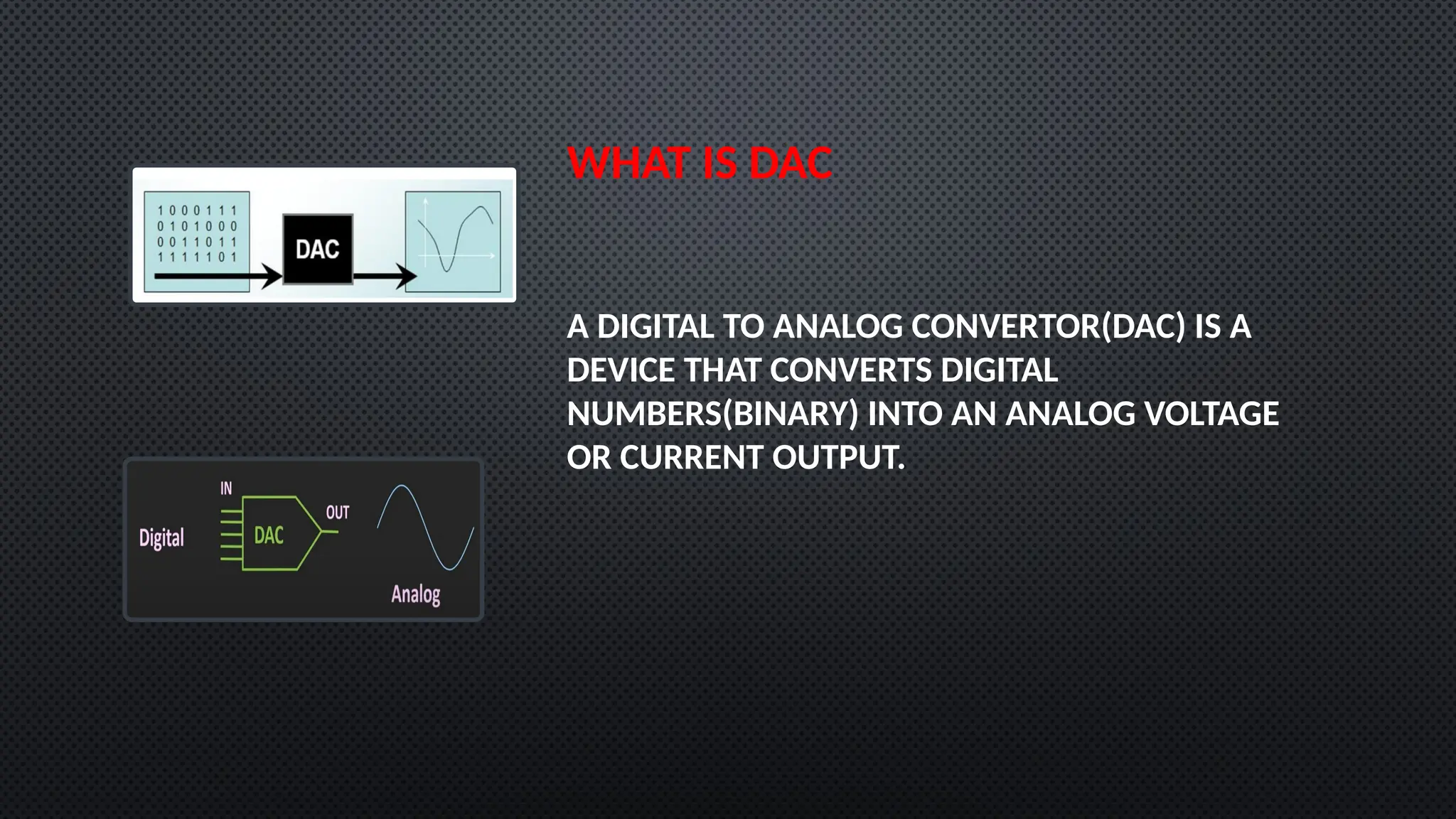 Digital-to-analog conversion (DAC) PRESENTATION | PPTX