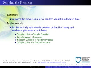 Digital Communication - Stochastic Process | PDF